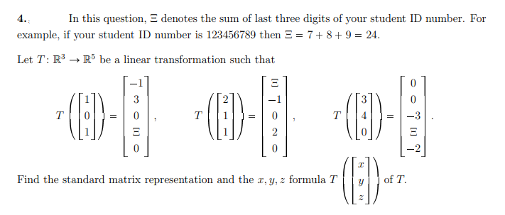 Solved 4. In this question, 5 denotes the sum of last three | Chegg.com