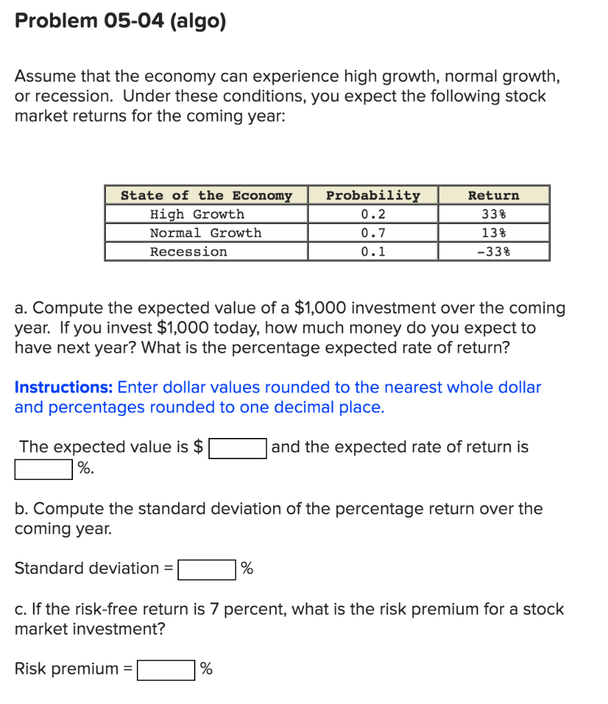 Solved Problem 05-04 (algo) Assume that the economy can | Chegg.com