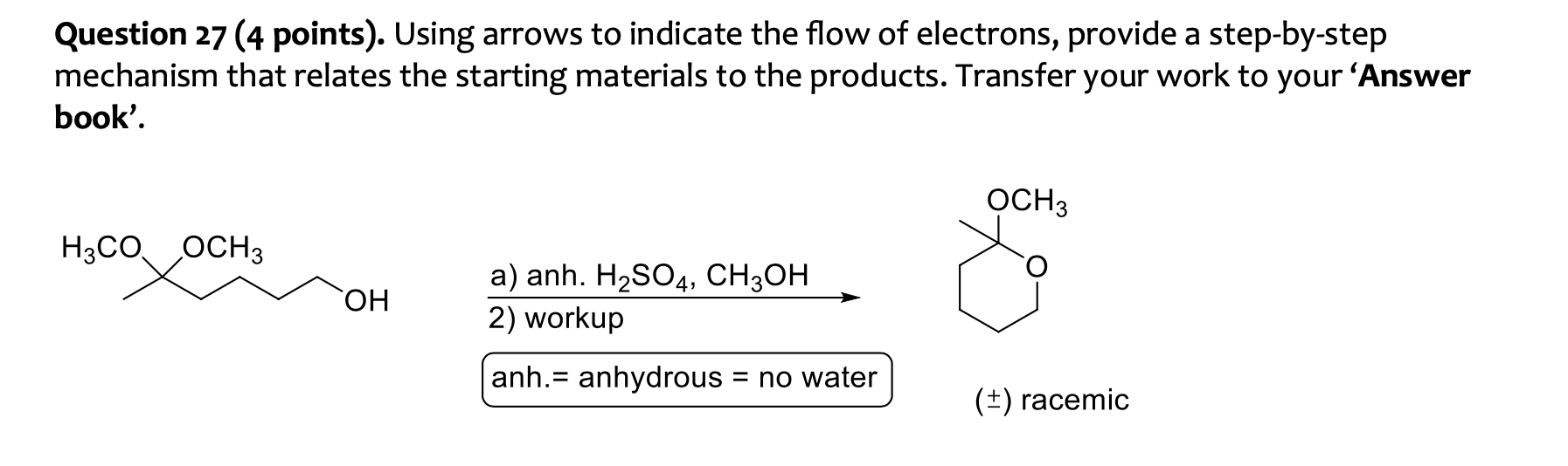 Solved Question 27 (4 ﻿points). ﻿Using arrows to indicate | Chegg.com