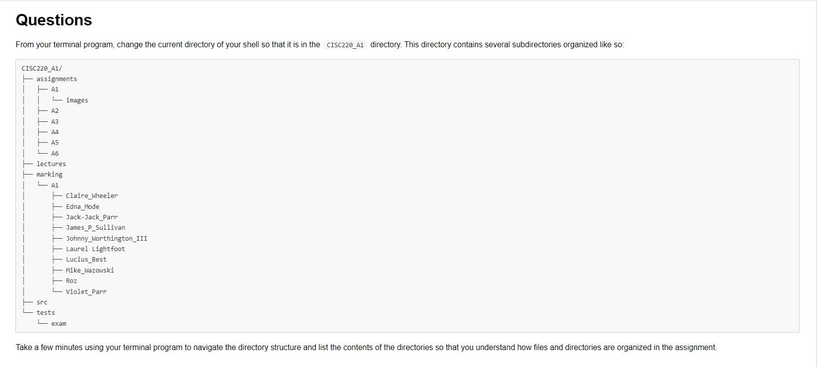 Solved Cisc220 Assignment 1 Bash Commands Redirection 0787