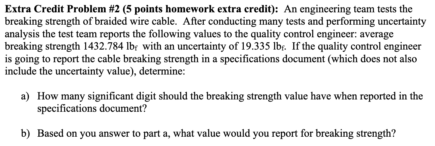 Solved Extra Credit Problem #2 (5 points homework extra | Chegg.com