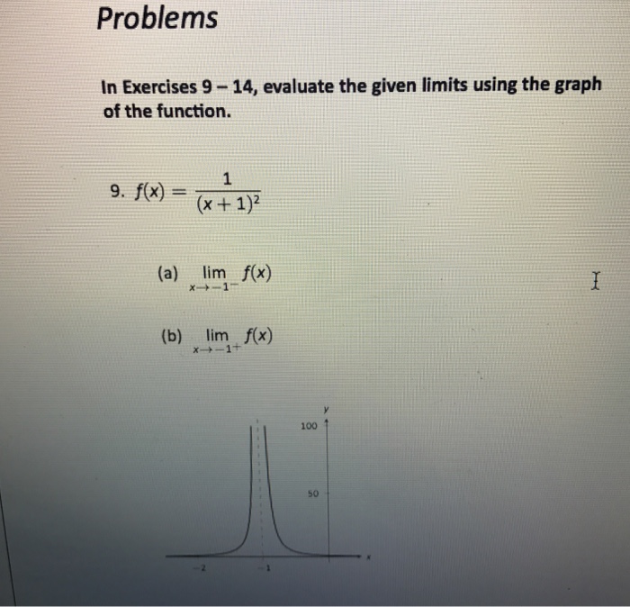 Solved Exercises 9-14, evaluate the given limits using the | Chegg.com Solved Exercises 9-14, evaluate the given limits using the | Chegg.com