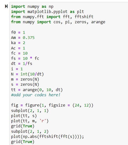 Solved For conventional AM modulation, if we have, | Chegg.com