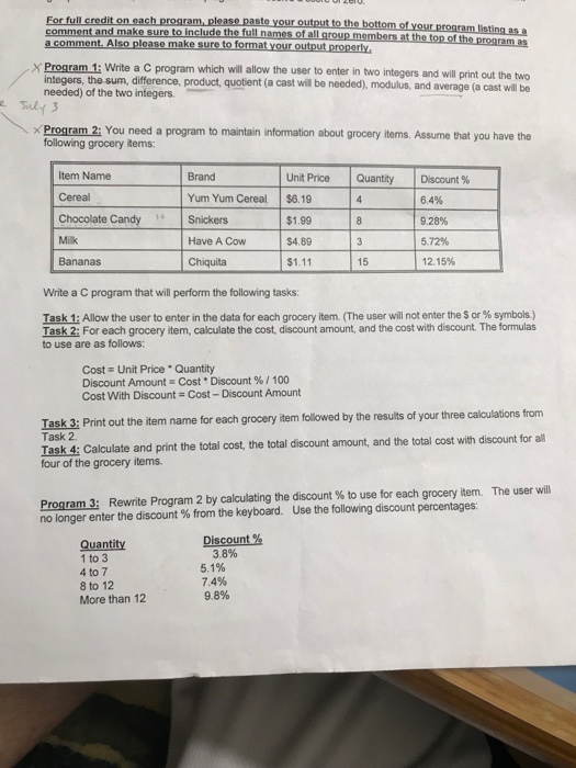 Solved Do program7 , using c++ and printf and scanf , not | Chegg.com