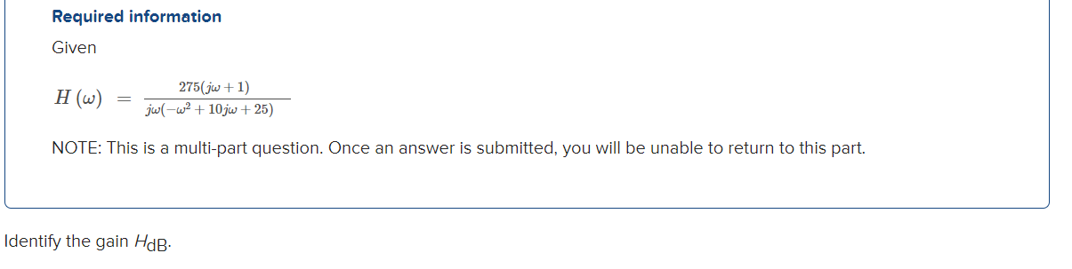 Solved Required information Given | Chegg.com