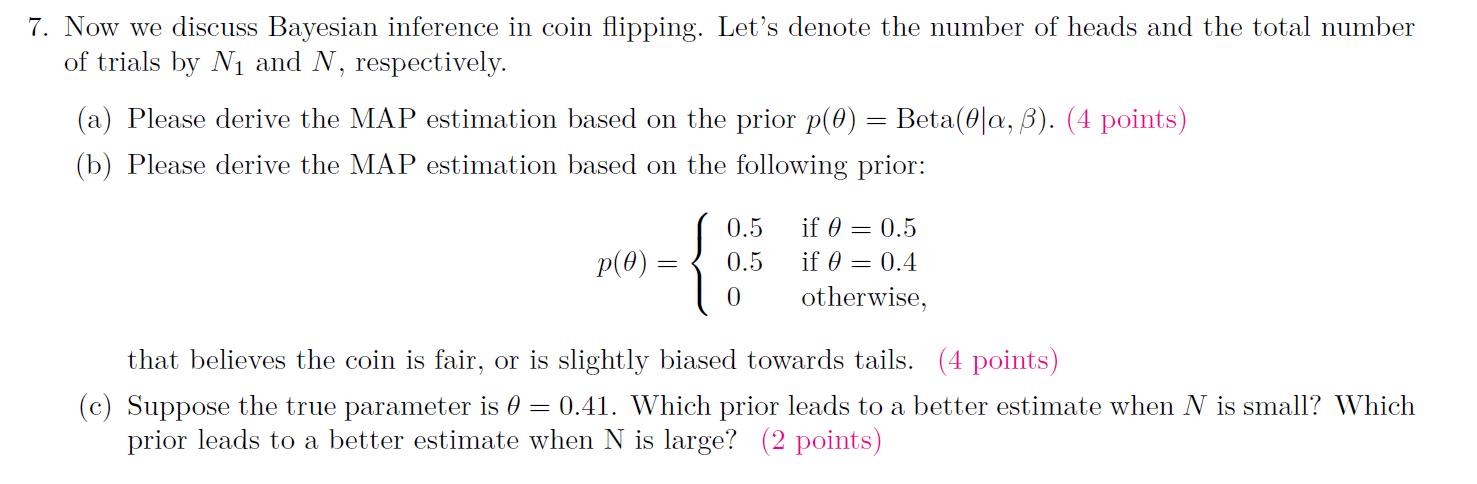 7. Now we discuss Bayesian inference in coin | Chegg.com