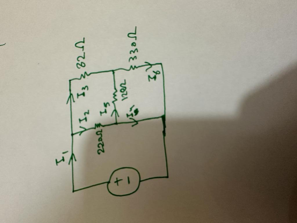 Solved Find i1,i2,i3,i4,i5,i6 the voltage sourse is 10v | Chegg.com