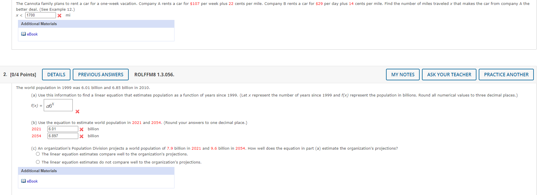 Solved The Cannota family plans to rent a car for a one-week | Chegg.com