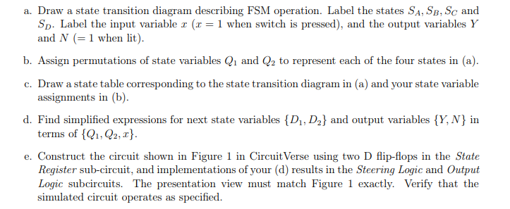 Solved a. Draw a state transition diagram describing FSM | Chegg.com