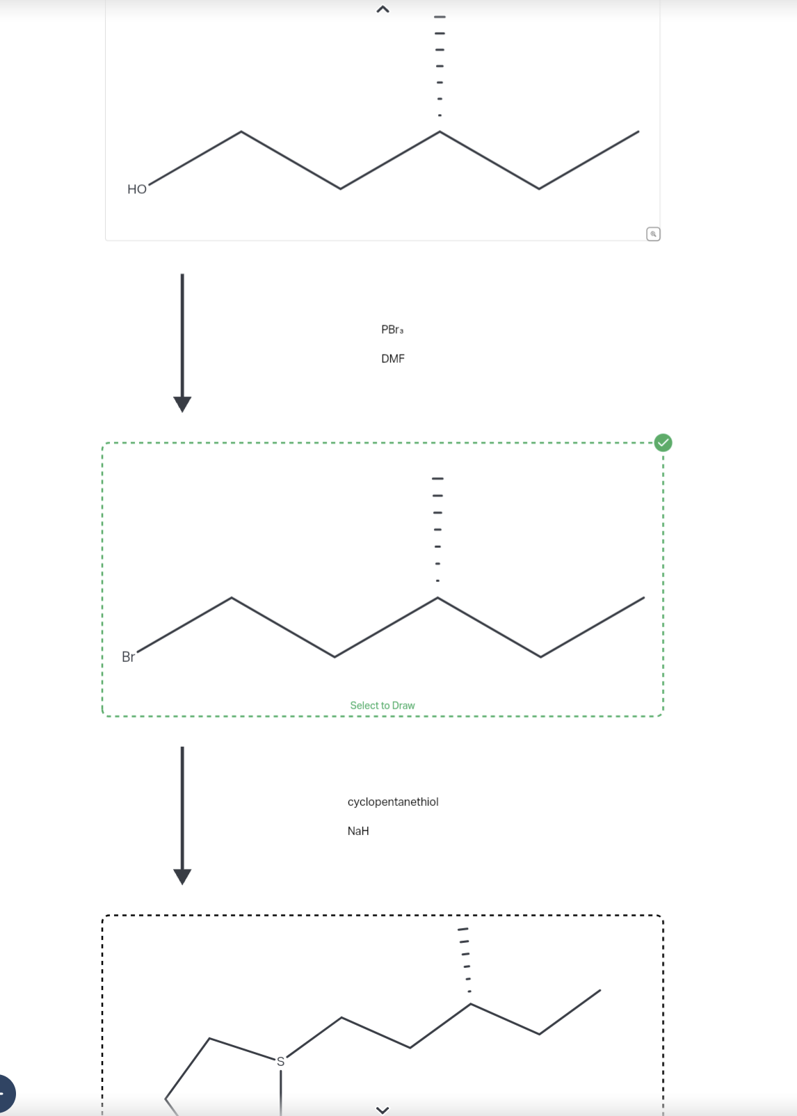 Solved Draw the products of the two step reaction sequence | Chegg.com
