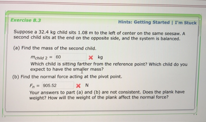 Solved Exercise 8.3 Hints: Getting Started I I'm Stuck | Chegg.com