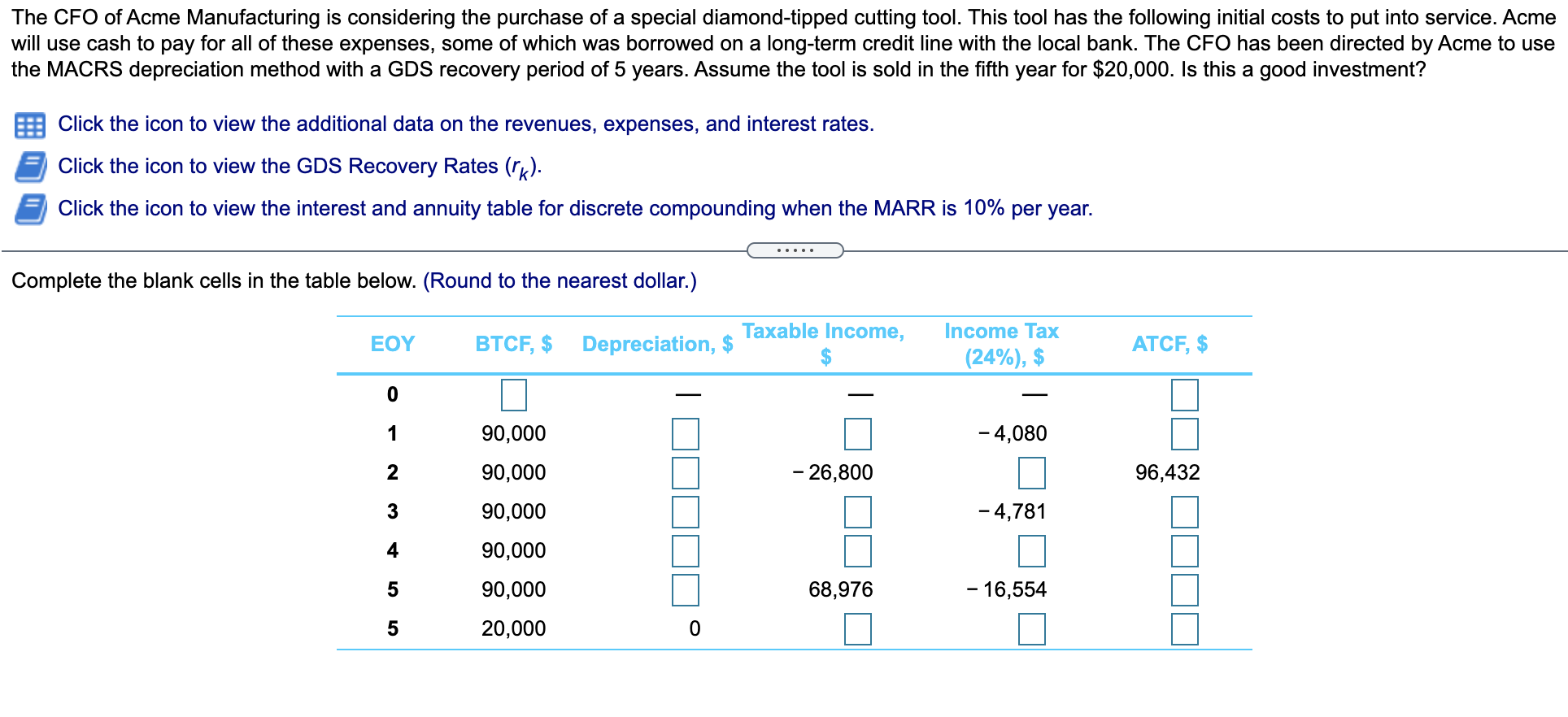 Solved The CFO of Acme Manufacturing is considering the | Chegg.com