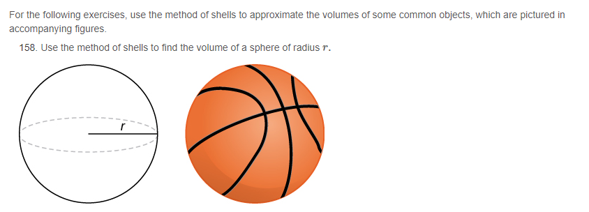 Solved For the following exercises, use the method of shells | Chegg.com