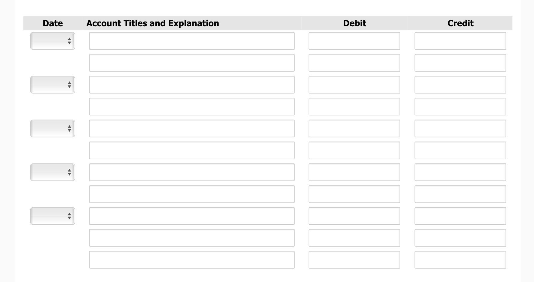 Solved Journalize the following transactions for Sunland | Chegg.com