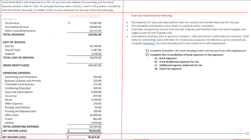 Scott also mentioned the following: Scott Butterfield | Chegg.com