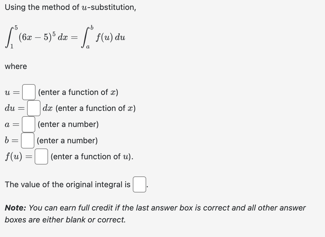 Solved Using the method of u-substitution, | Chegg.com