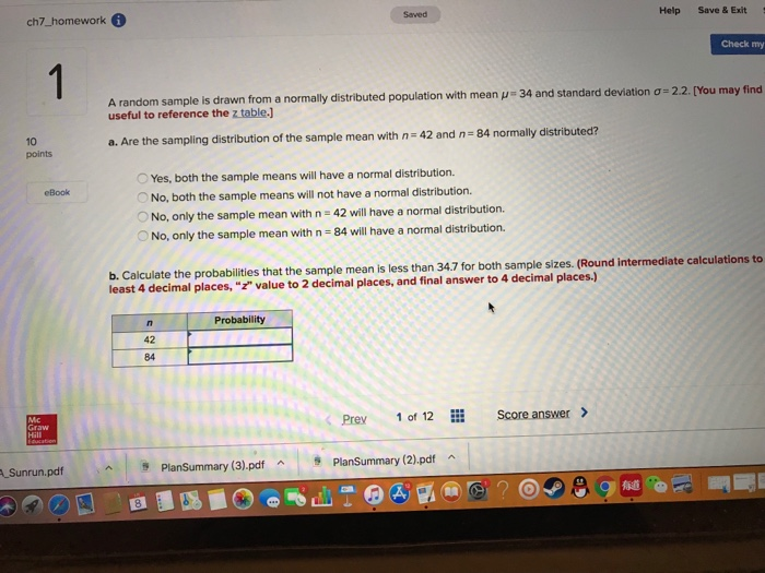 Solved ch7_homework 6 Saved Help Save & Exit Check my is | Chegg.com