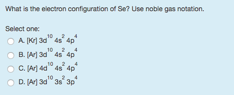 Noble Gases Electron Configuration