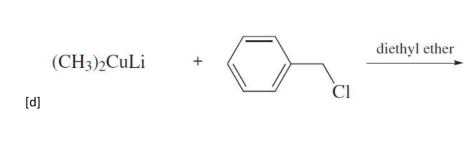 Solved diethyl ether (CH3)2Culi + Cl [d] | Chegg.com