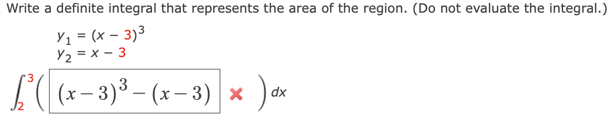 Solved Write a definite integral that represents the area of | Chegg.com