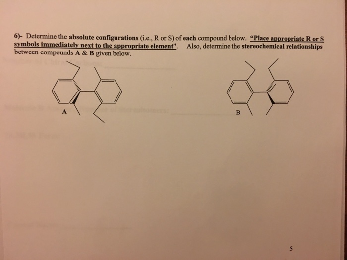 Solved Determine the absolute configurations (i.e., R or S) | Chegg.com