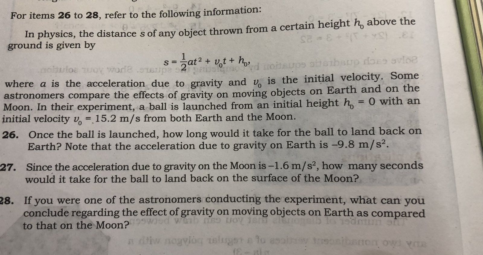 Solved For items 26 to 28 , refer to the following | Chegg.com