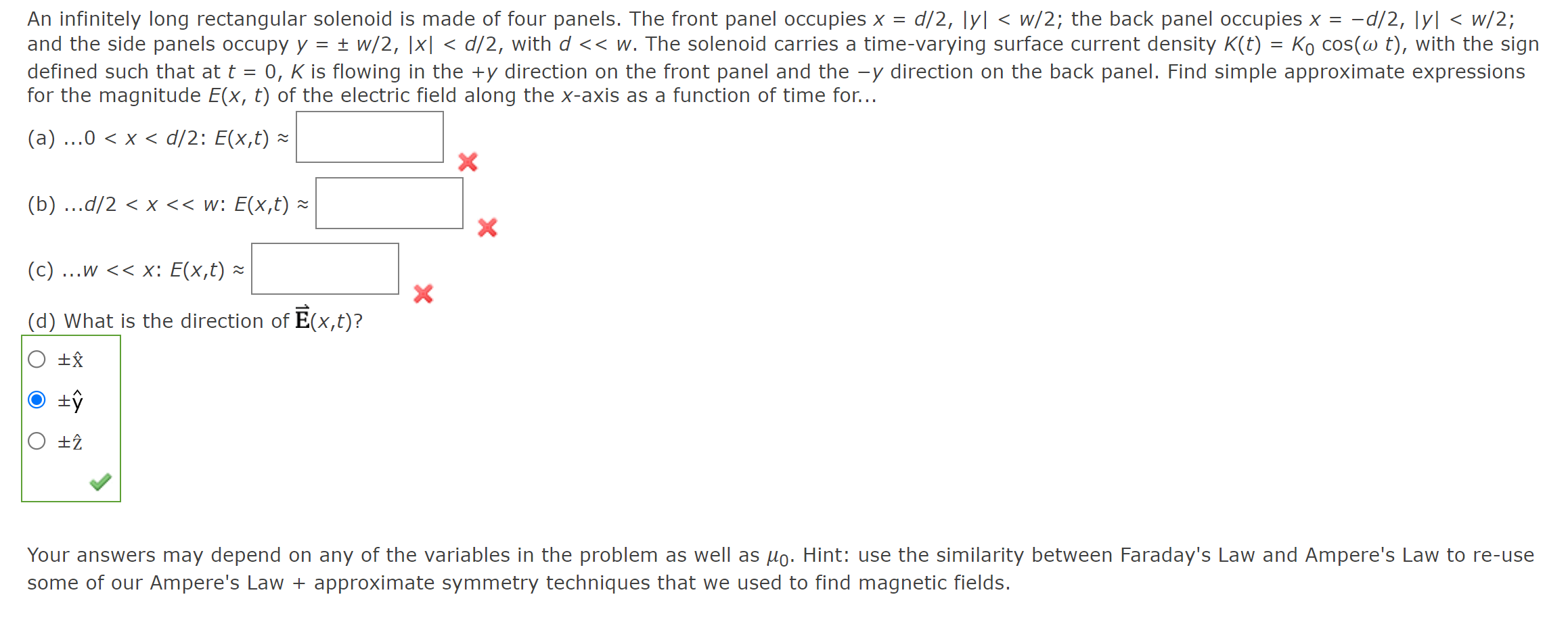 Solved An infinitely long rectangular solenoid is made of | Chegg.com