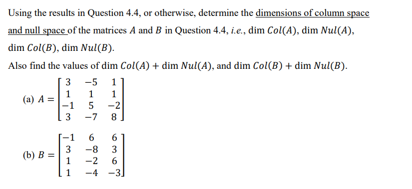 Solved Using the results in Question 4.4 , or otherwise, | Chegg.com