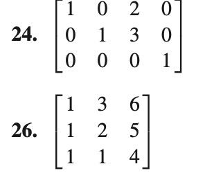 Solved Find redundant column vectors in the given matrix and | Chegg.com