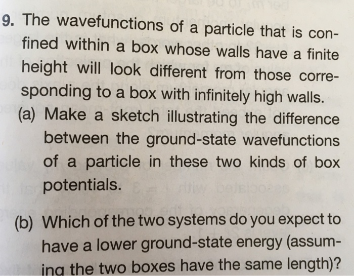 Solved The wavefunctions of a particle that is confined | Chegg.com