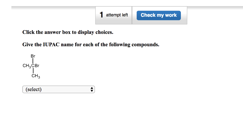 Solved 1 attempt left Check my work Click the answer box to | Chegg.com