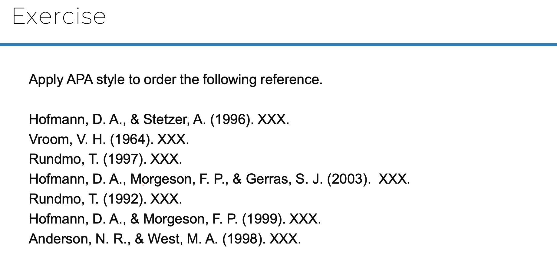 Apply APA style to order the following reference. | Chegg.com