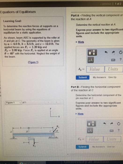 Solved s | 1 of 2 Equations of Equilibrium Part A- Finding | Chegg.com