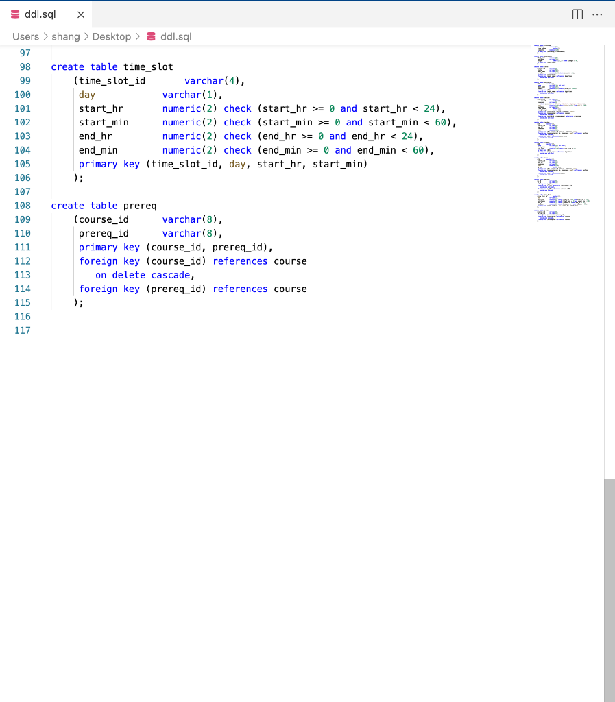 Solved (Note: Read the schema of each table in the | Chegg.com