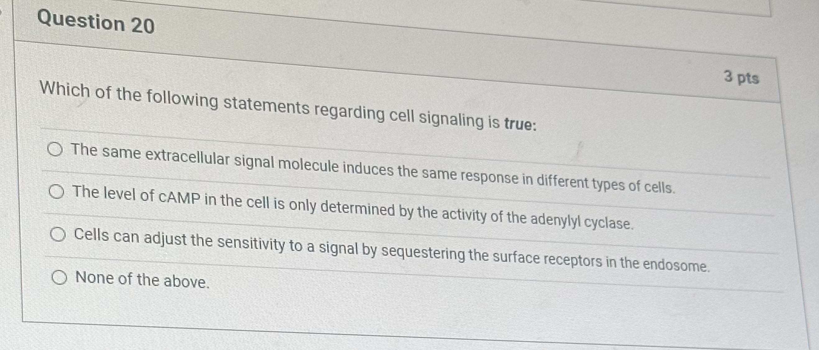 Solved Which of the following statements regarding cell | Chegg.com