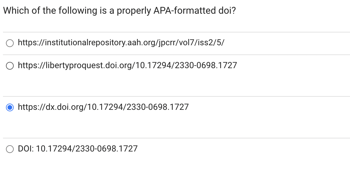 Which of the following is a properly APA-formatted | Chegg.com