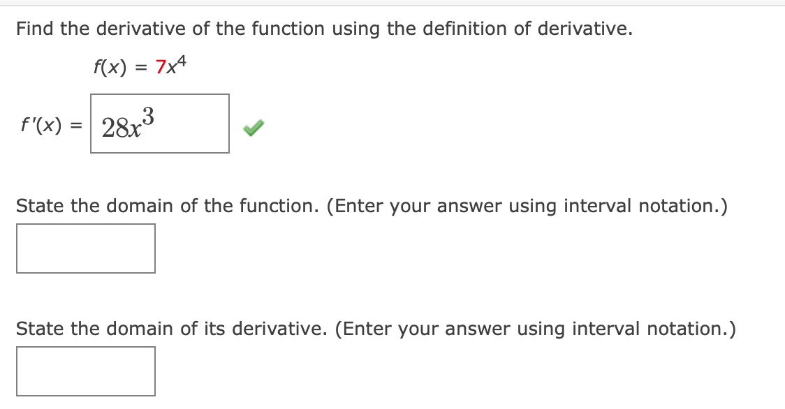 Solved Find the derivative of the function using the | Chegg.com