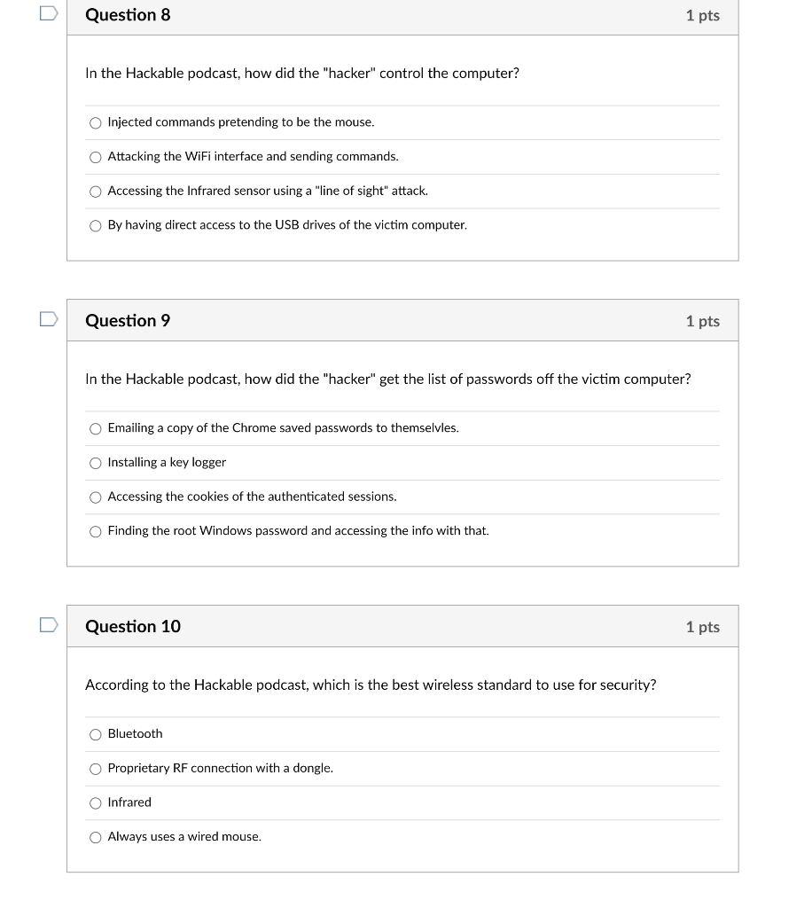 Solved In the Hackable podcast, how did the "hacker" control | Chegg.com