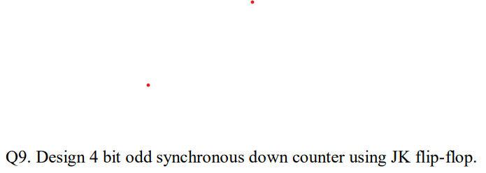 Solved Design 4 ﻿bit odd synchronous down counter using JK | Chegg.com