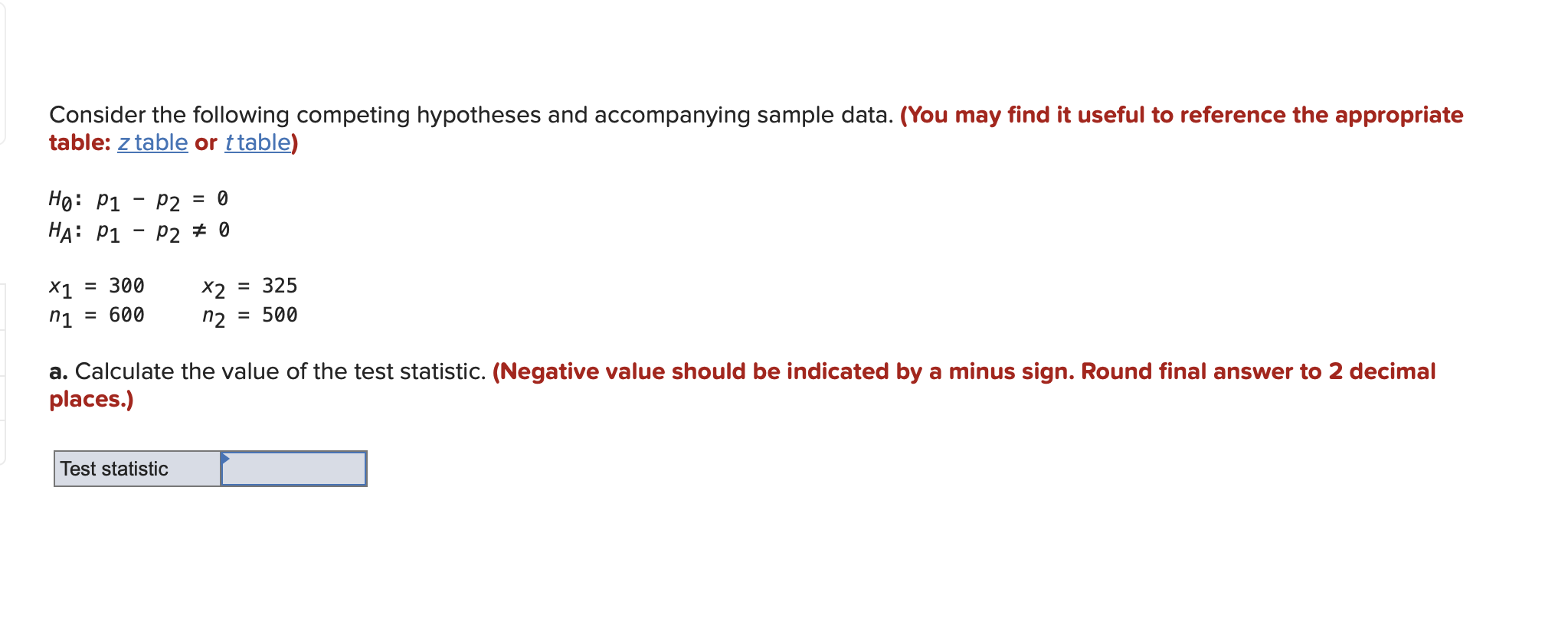 Solved Consider the following competing hypotheses and | Chegg.com
