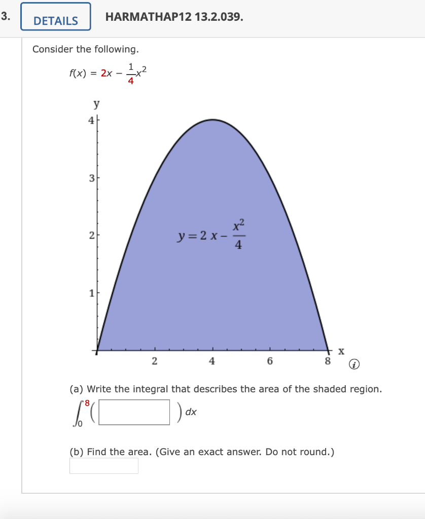Solved 3. DETAILS HARMATHAP12 13.2.039. Consider the | Chegg.com