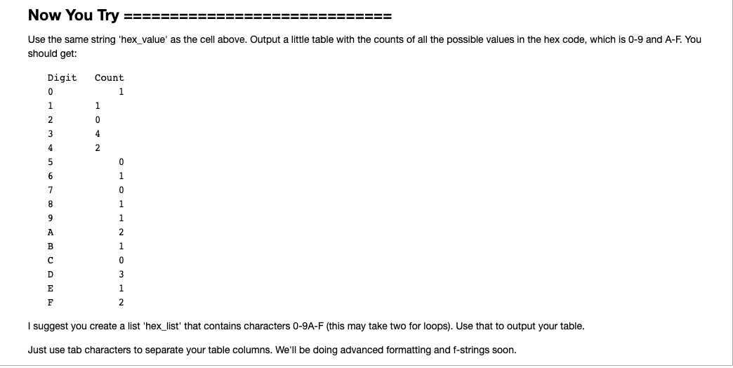 Solved Use the same string 'hex_value' as the cell above. | Chegg.com
