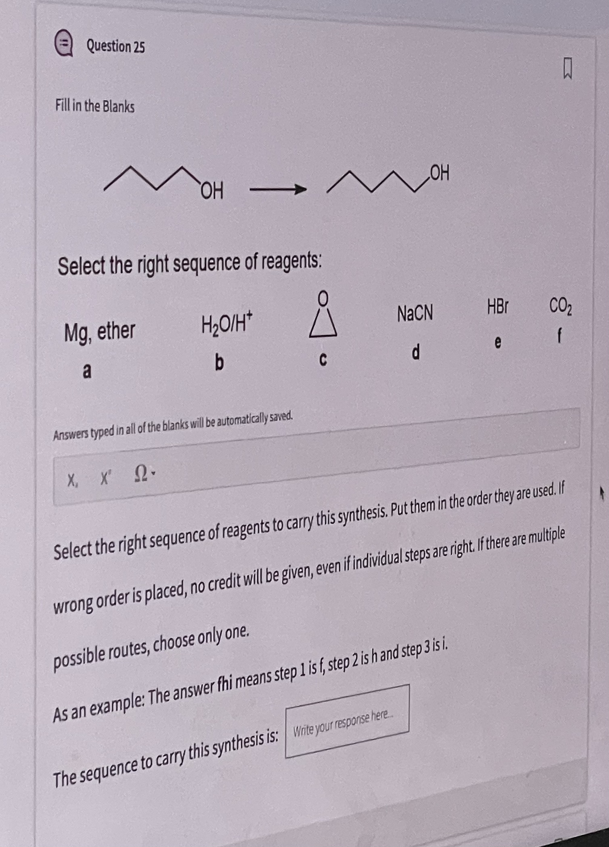Solved Fill in the Blanks Select the right sequence of | Chegg.com