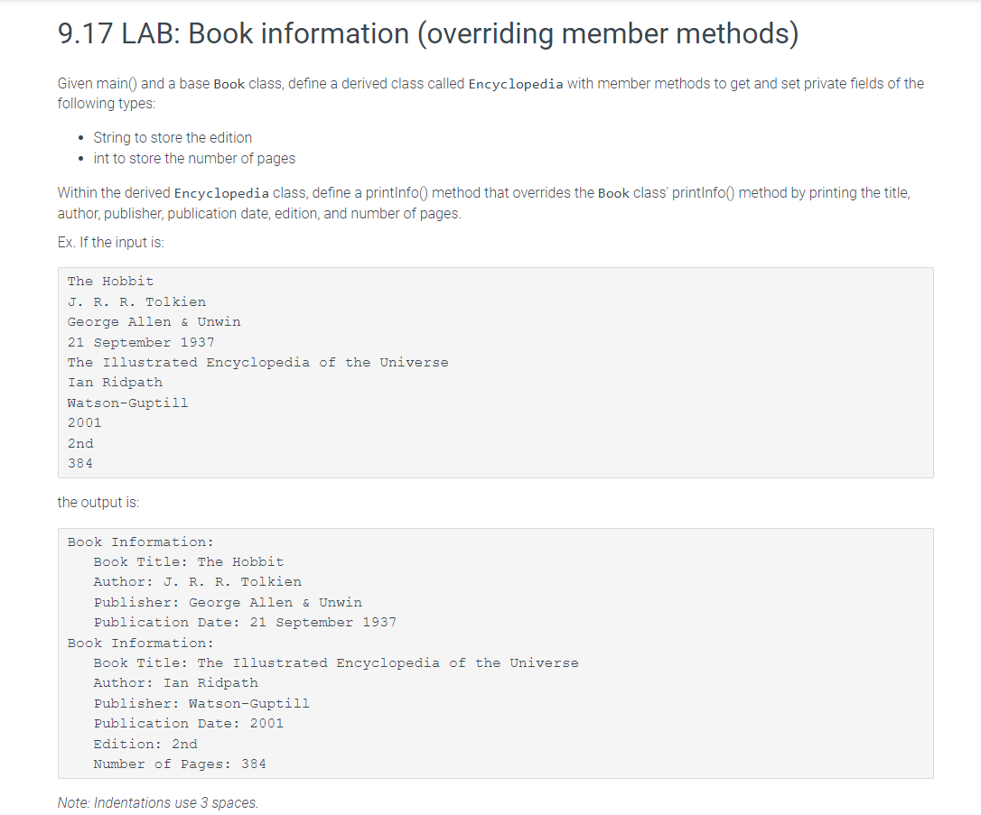 Solved BookInformation.java import | Chegg.com