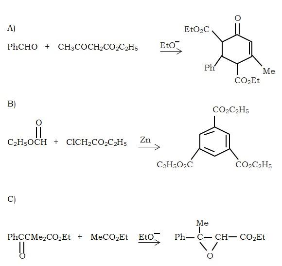Solved A) EtO2C PhCHO + CH3COCH,CO,C2H5 Eto Ph Me CO2Et B) | Chegg.com