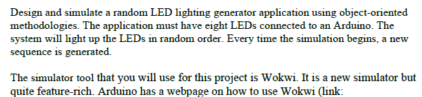 Solved Design and simulate a random LED lighting generator | Chegg.com