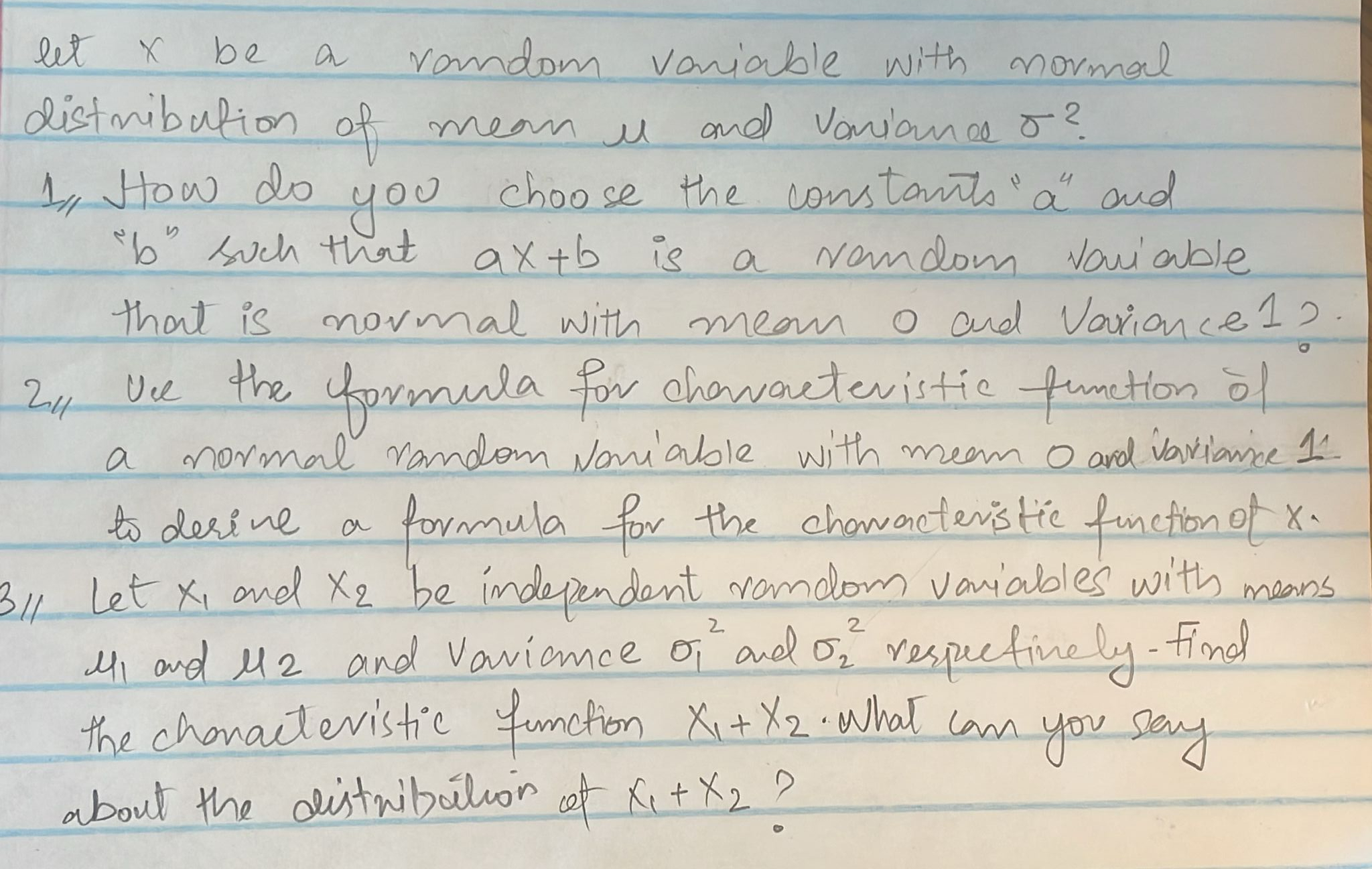Solved let x be ﻿a random variable with normaldistribution | Chegg.com