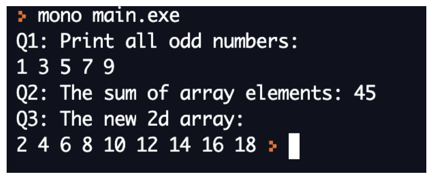 Solved Code in C# Part 1: Implement a method public static | Chegg.com