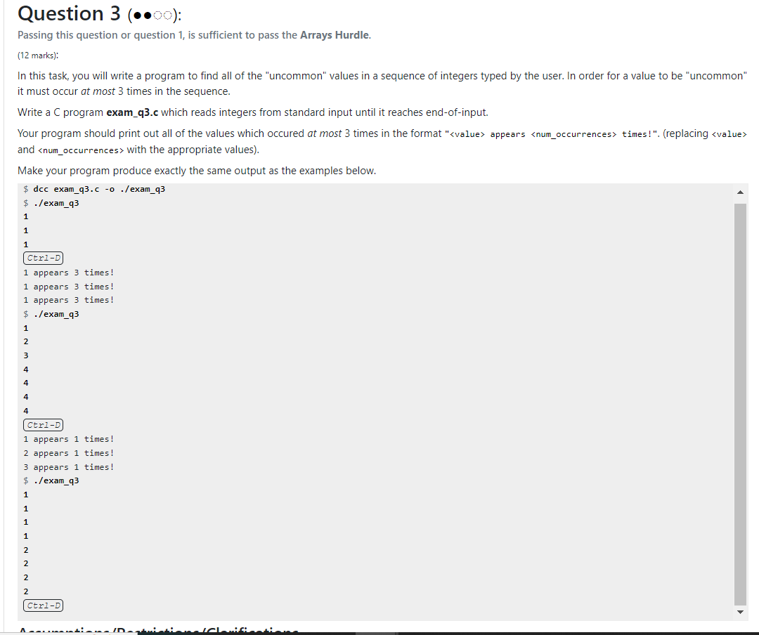 Solved Question 3(∙∙): Passing this question or question 1 , | Chegg.com