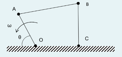 [Solved]: For the four bar linkage shown in Fig Q.4, the inp